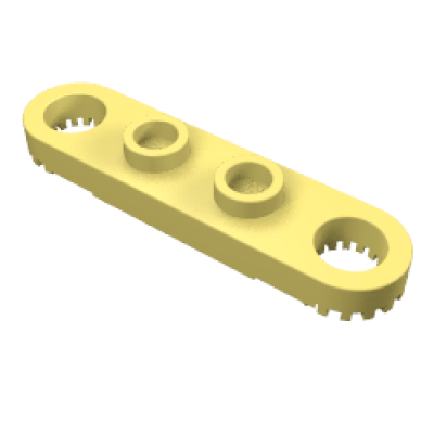 Technic Plate 1 x 4 with Toothed Ends | BrickCamp
